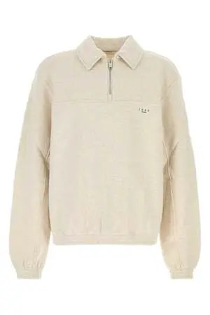 1989 STUDIO Melange Sand Cotton Sweatshirt - Brown