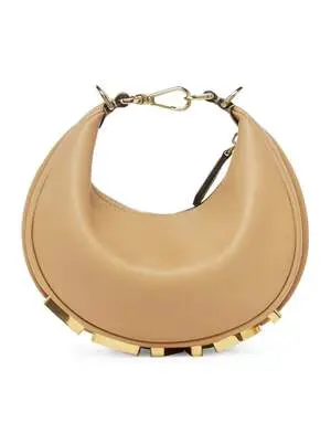Fendi Fendigraphy Mini In Honey Leather - Multicolor