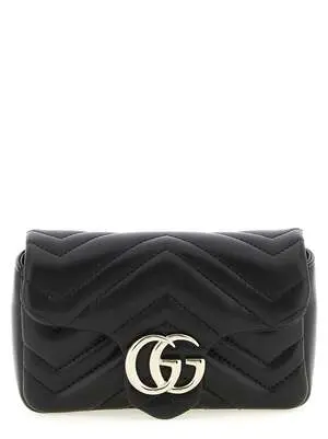 Gucci Gg Marmont Mini Shoulder Bag - Black