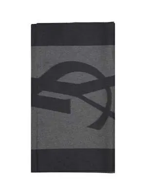 Saint Laurent Cassandre Scarf - Gray