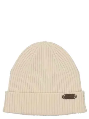 Brioni Cashmere Fisherman’s Rib Beanie - White