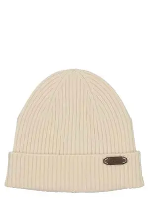 Brioni Cashmere Fisherman’s Rib Beanie - White