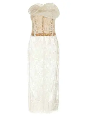 Magda Butrym 16' Midi Dress - White