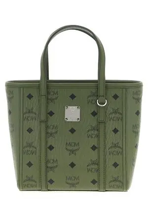 Mcm Toni Mini Shopping Bag - Green