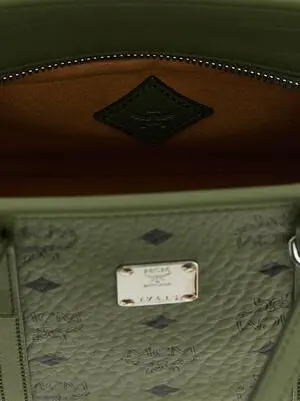Mcm Toni Mini Shopping Bag - Green
