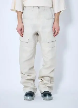 Rick Owens Stefan Cargo Pants - Cream