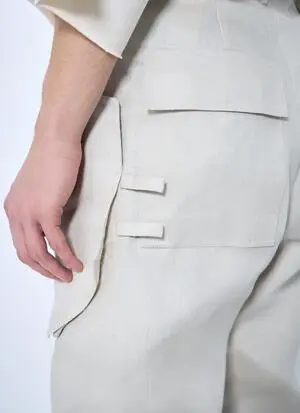 Rick Owens Stefan Cargo Pants - Cream
