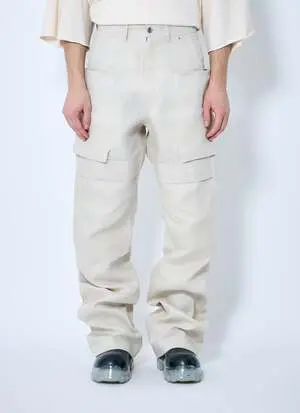 Rick Owens Stefan Cargo Pants - Cream
