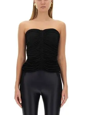 Saint Laurent Crepe Jersey Bustier