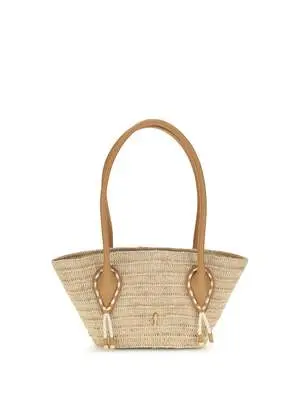CHRISTIAN LOUBOUTIN Raffia Tote Bag - Cream