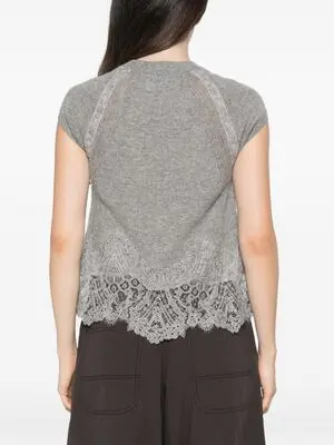 ERMANO SCERVINO Ermanno Scervino Cashmere Lace Top