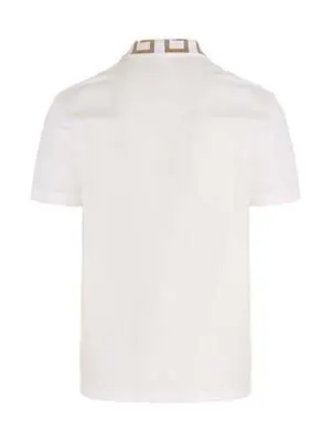 Versace Greca' Polo Shirt - White
