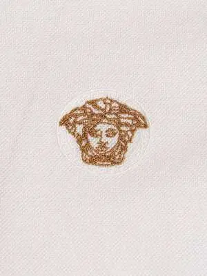 Versace Greca' Polo Shirt - White