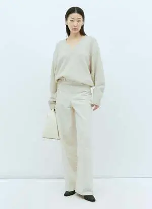 TOTEME Wide Leg Jeans - Cream