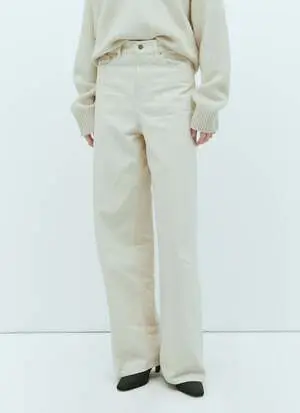 TOTEME Wide Leg Jeans - Cream