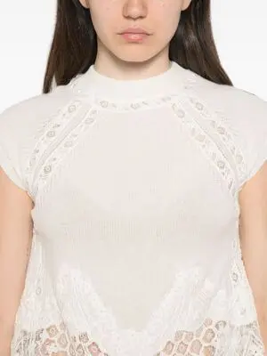 ERMANO SCERVINO Ermanno Scervino Cashmere Lace Top