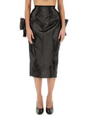 MAISON MARGIELA Skirt With Bow - Black