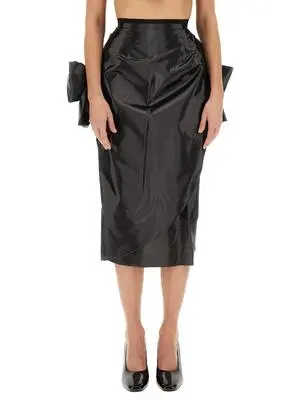 MAISON MARGIELA Skirt With Bow - Black