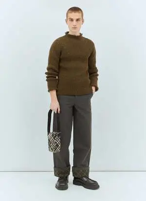 Burberry Fringed Wool Sweater