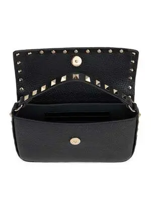 Valentino Garavani Mini Rockstud Bag In Calfskin - Black