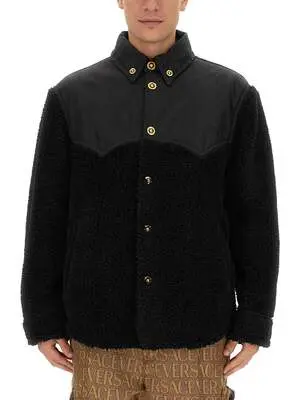 Versace Silhouette Baroque Jacket - Black