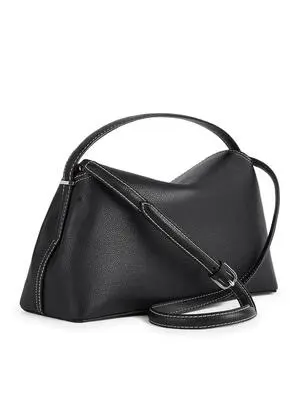 TOTEME T-lock Bag In Embossed Leather - Black