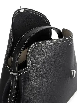 TOTEME T-lock Bag In Embossed Leather - Black