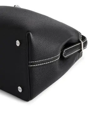 TOTEME T-lock Bag In Embossed Leather - Black