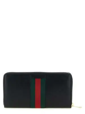 Gucci Horsebit Web' Wallet - Black
