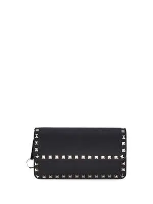 Valentino Garavani Rockstud Chain Wallet - Black