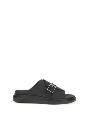 Alexander McQueen Buckle Slide Sandals - Black