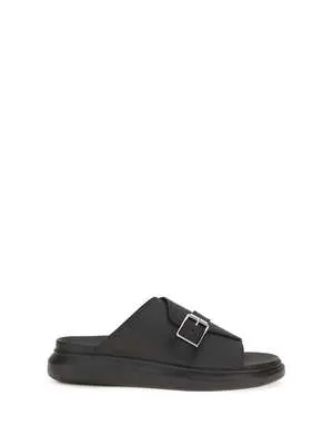 Alexander McQueen Buckle Slide Sandals - Black