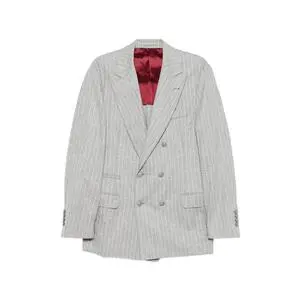Brunello Cucinelli Grey Jackets Blazers - Gray