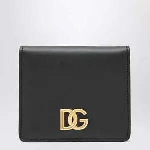 Dolce & Gabbana Leather Wallet With Dg Logo - Black