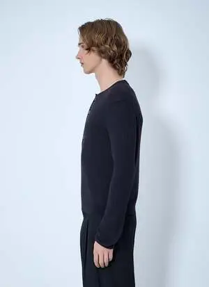 Our Legacy Fine Knit Cotton Crepe Henley