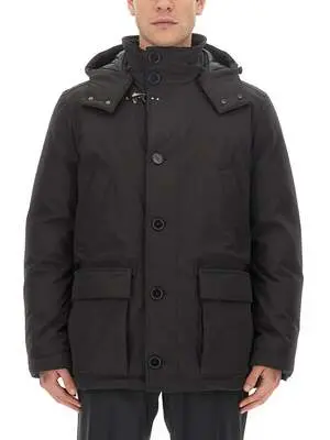 FAY Technical Fabric Caban - Black