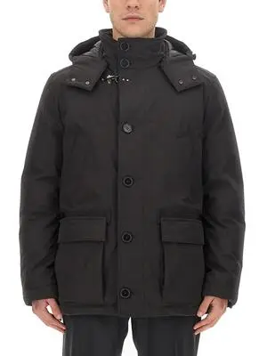 FAY Technical Fabric Caban - Black