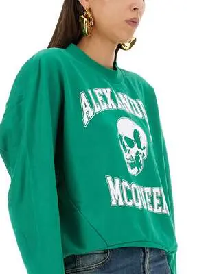 Alexander McQueen Varsiity Skull Sweatshirt