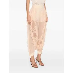 Zimmermann Neutrals Trousers Straight Trousers