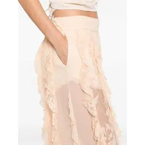 Zimmermann Neutrals Trousers Straight Trousers