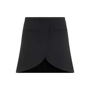 COURREGES Ellipse Twill Mini Skirt - Black