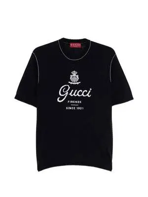 Gucci Short Sleeve Crew-neck Sweater - Multicolor
