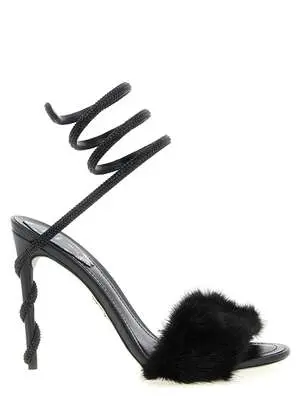 Rene Caovilla Margot Sandals - Black