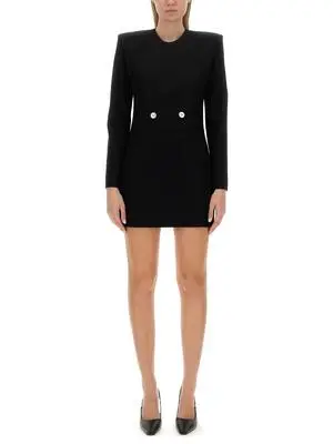 Versace Mini Grain De Poudre Dress - Black