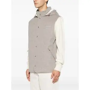 Brunello Cucinelli Grey Jackets Waistcoats & Gilets