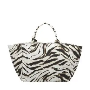 GANNI Xxl Zebra Tote