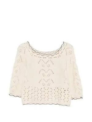 Isabel Marant Étoile Cotton And Wool Top - Multicolor