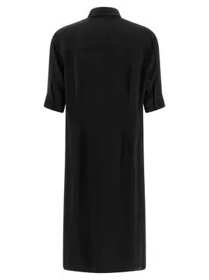 JIL SANDER Fluid Viscose Long Shirt