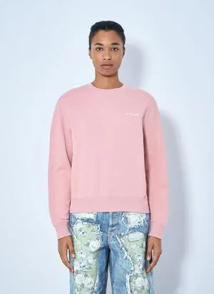 Acne Studios Logo Fleece Sweatshirt - Pink