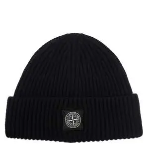 Stone Island Logo Hat - Black